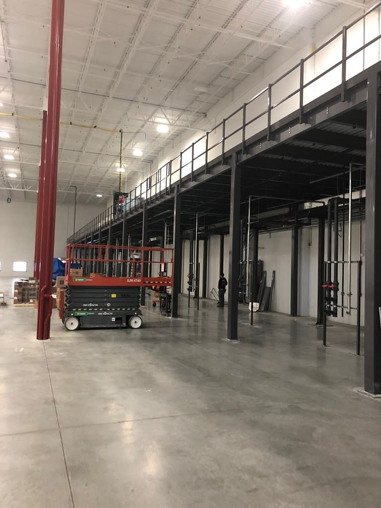 Prefabricated Steel Mezzanine Saves Manufacturer Time | Conveyer & Caster